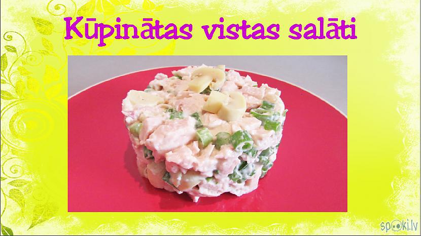 Kūpinātas vistas salāti - Spoki